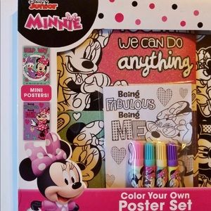 Disney | Accessories | Minnie Mouse Color Your Own 4 Posters Set | Poshmark